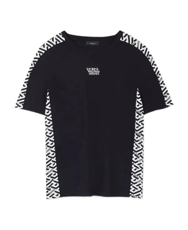 Versace La Greca Panel Short-sleeve T-shirt