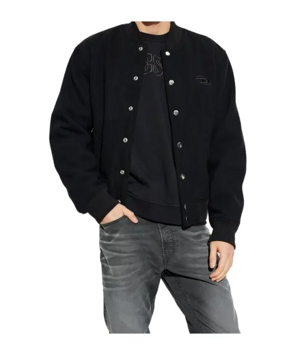DIESEL® J-arry-wrd Button-up Jacket - Black