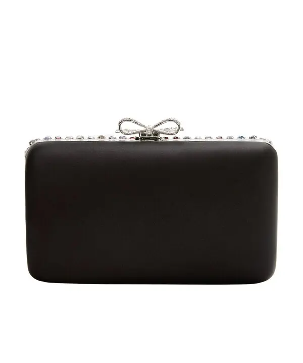 SELF-PORTRAIT Crystal Embellished Chainmail Clutch Bag - Multi Coloured