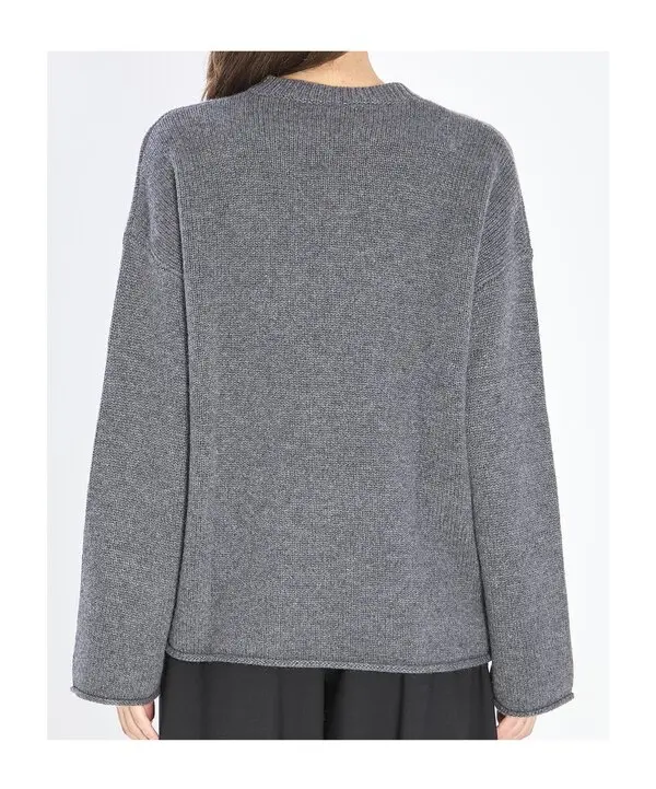 LISA YANG Kristy Crew Neck Sweater - Gray