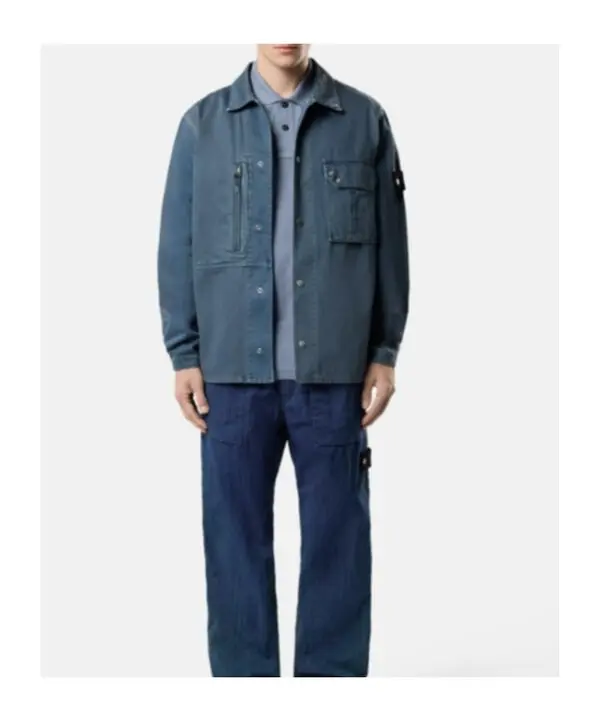 Stone Island Comfort Fit Overshirt - Indigo