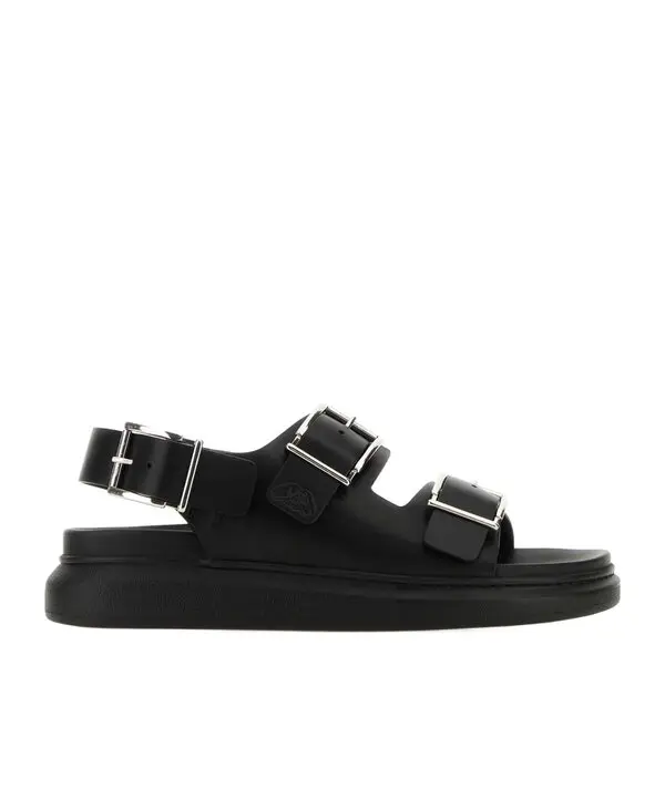 Alexander McQueen Double Buckle Platform Sandals