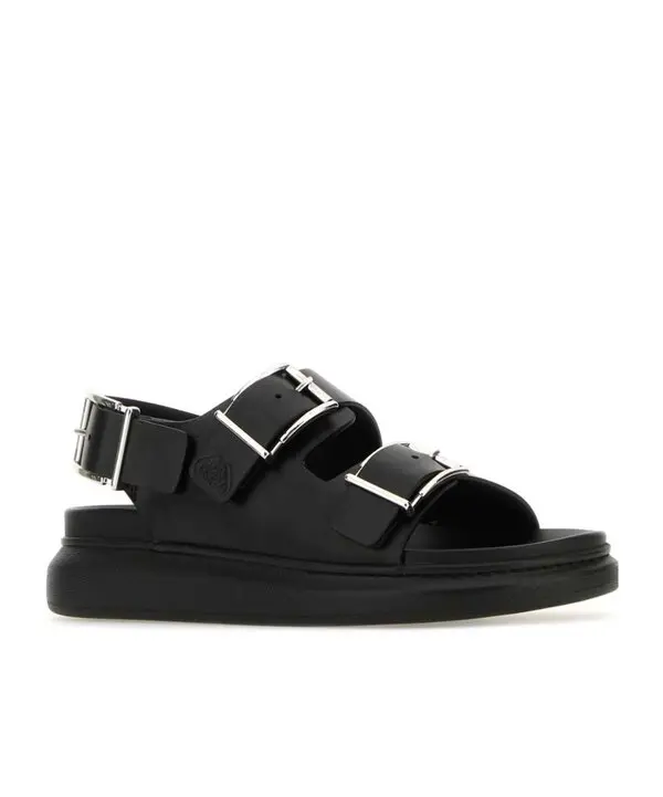 Alexander McQueen Double Buckle Platform Sandals