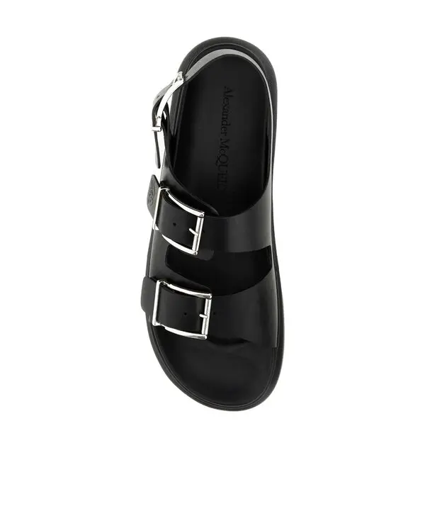 Alexander McQueen Double Buckle Platform Sandals