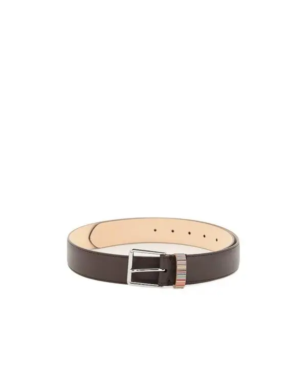 Paul Smith Signature Stripe Buckled Belt - Nude