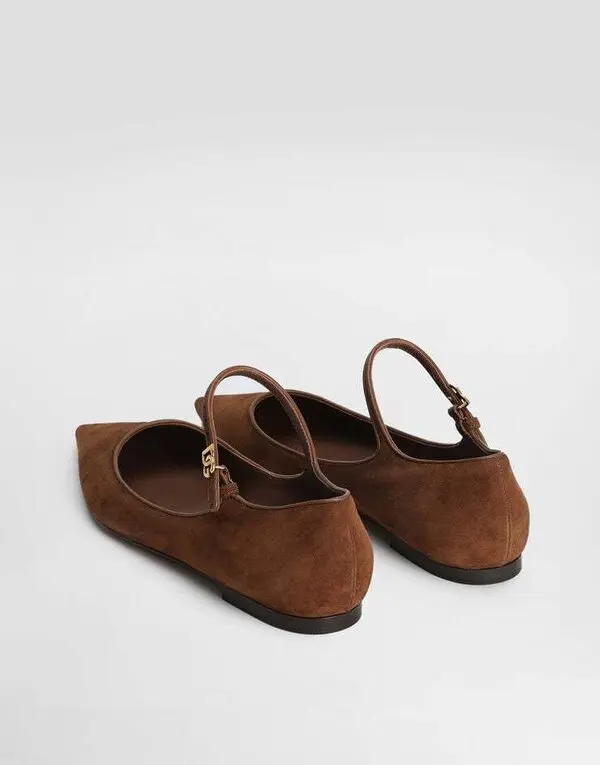 Dolce & Gabbana Pointed-toe Ankle-strap Flats