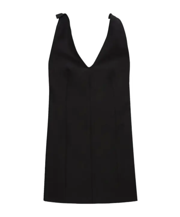 MSGM Sleeveless V-neck Mini Dress