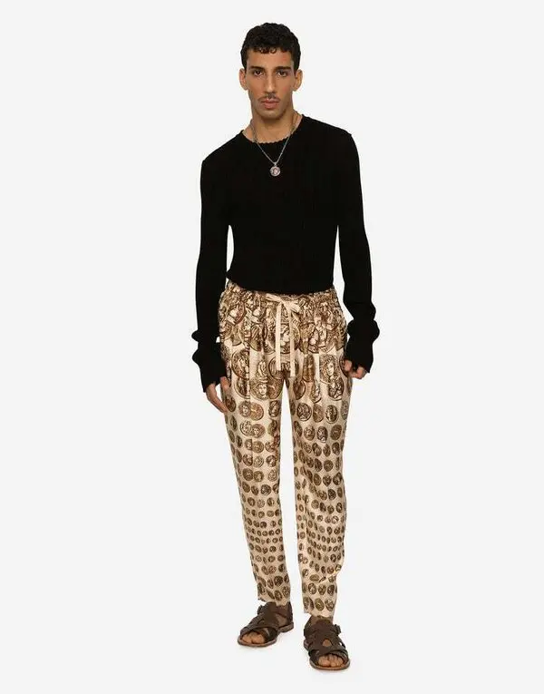 Dolce & Gabbana Ribbed Knit Long Sleeve Jumper - Black