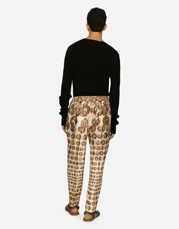 Dolce & Gabbana Ribbed Knit Long Sleeve Jumper - Black