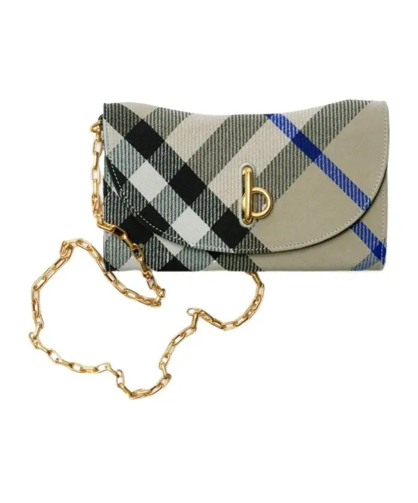 Burberry Rocking Horse Chain-linked Wallet - Lichen