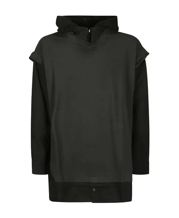 MAISON MARGIELA Layered Hoodie With Buttoned Cuffs