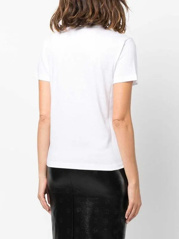 LANVIN Logo Embroidered T-shirt