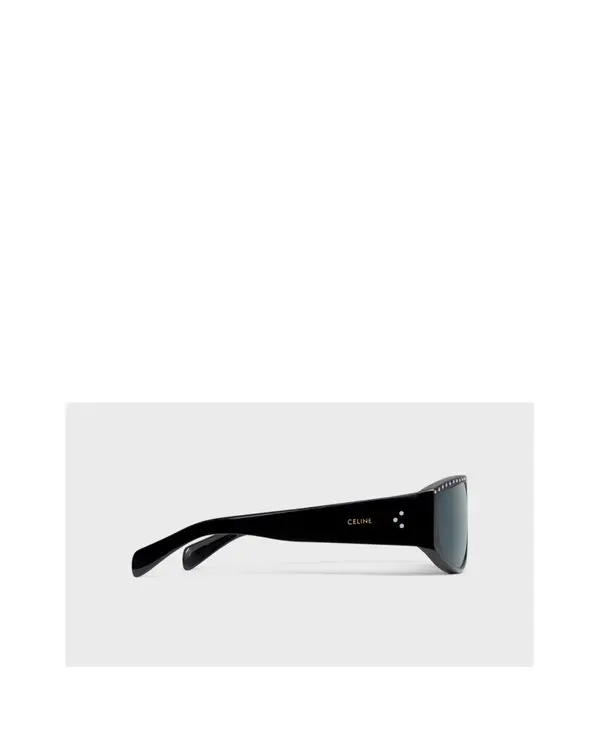 Celine Acetate Sunglasses With Crystal Embellishments
