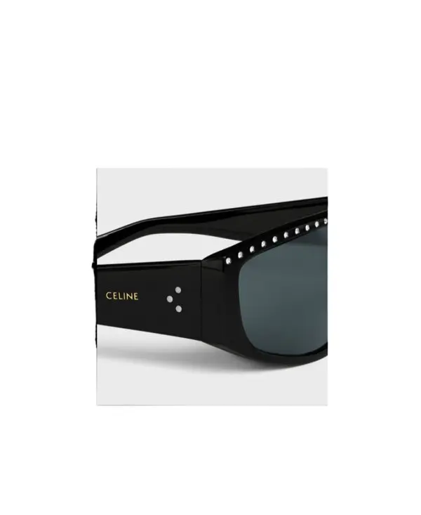 Celine Acetate Sunglasses With Crystal Embellishments