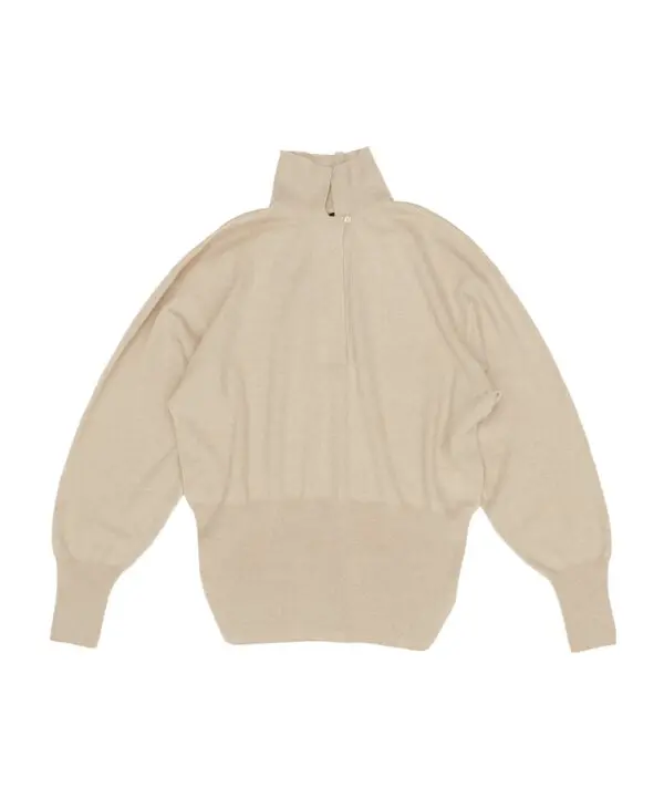 Loro Piana Long Sleeve High Collar Polo Shirt With Ribbed Details - No