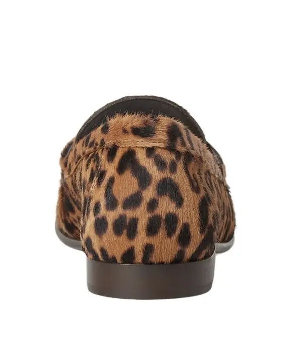 Fendi Baguette Leopard Printed Loafers - Brown
