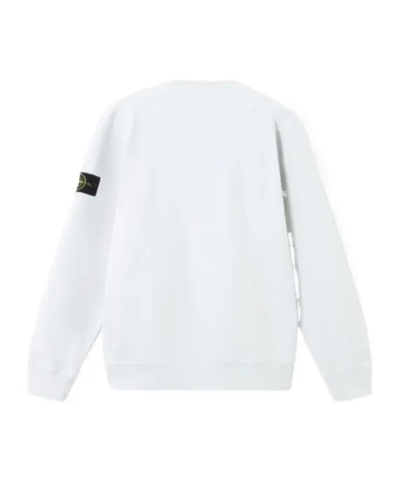 Stone Island Logo Patch Crewneck Sweatshirt - Sky-blue