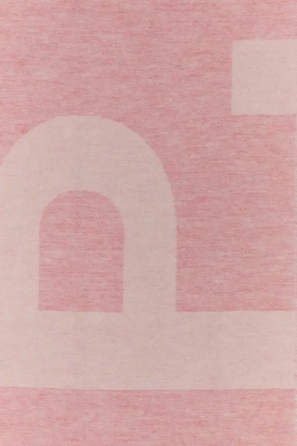 A.p.c. Logo Detailed Fringed Scarf - Pink