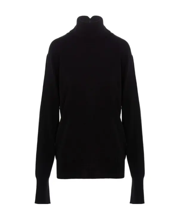 JIL SANDER High-neck Plain Knit Sweater