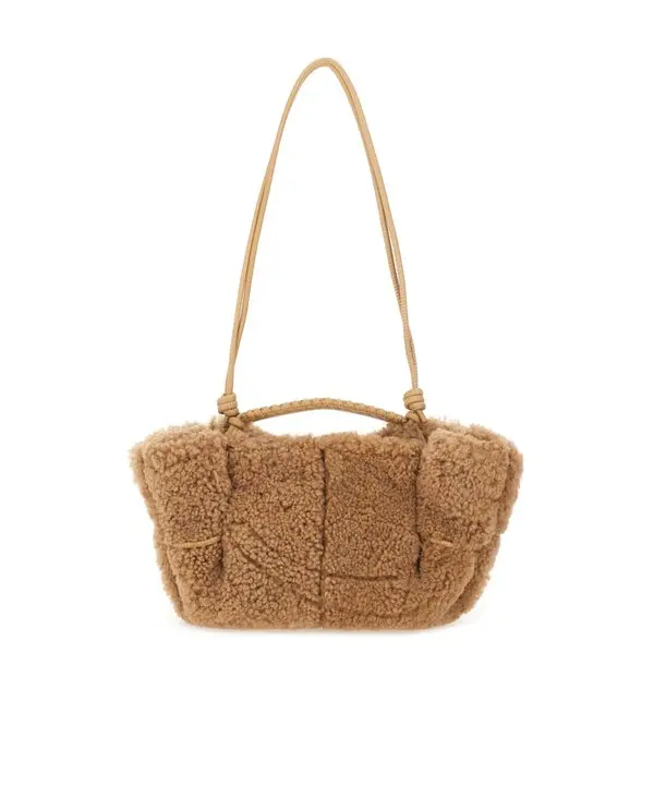 Hereu Textured Knot Shoulder Bag - Sand