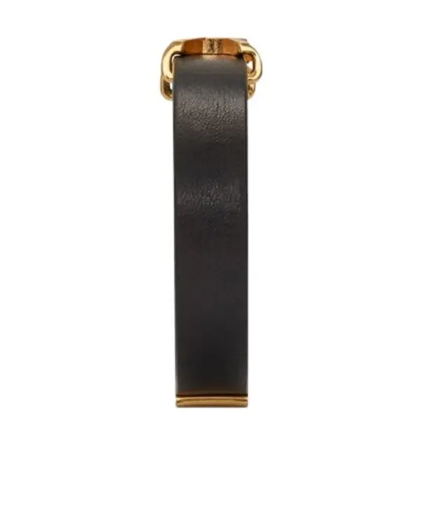 Saint Laurent Opyum Logo Plaque Bracelet - Black