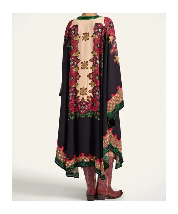 La DoubleJ Floral Print Asymmetric Day Dress