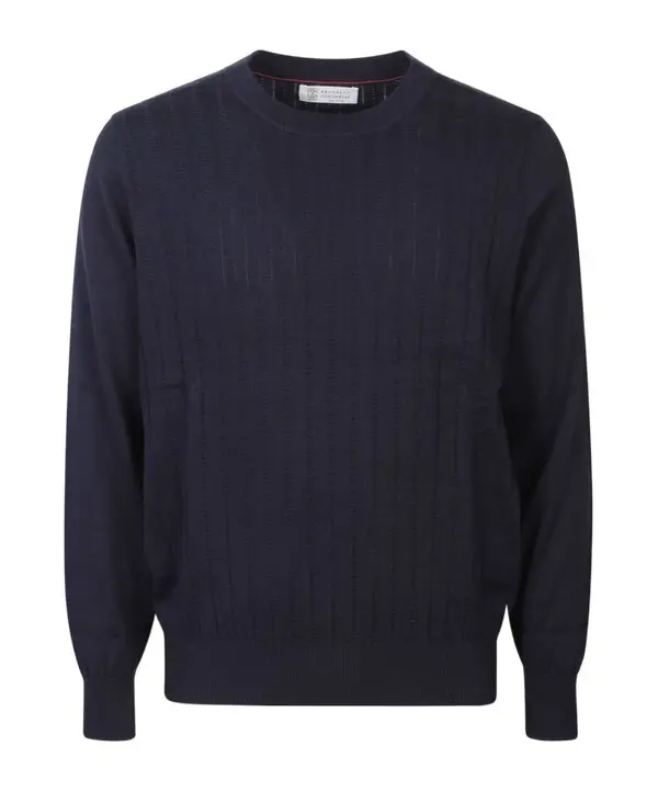 Brunello Cucinelli Crewneck Knitted Jumper - Black