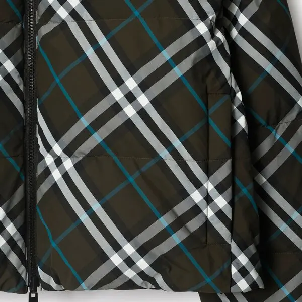 Burberry Reversible Checked Puffer Jacket - Comfortable Brown