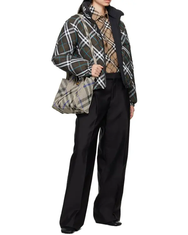 Burberry Reversible Checked Puffer Jacket - Comfortable Brown