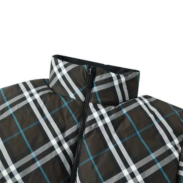 Burberry Reversible Checked Puffer Jacket - Comfortable Brown
