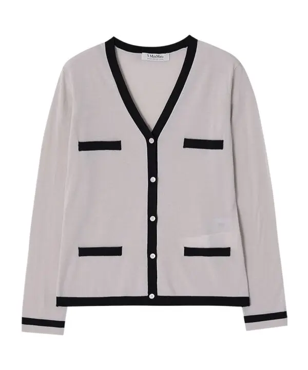 Max Mara V-neck Buttoned Cardigan With Long Sleeves