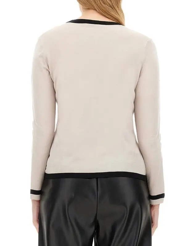 Max Mara V-neck Buttoned Cardigan With Long Sleeves