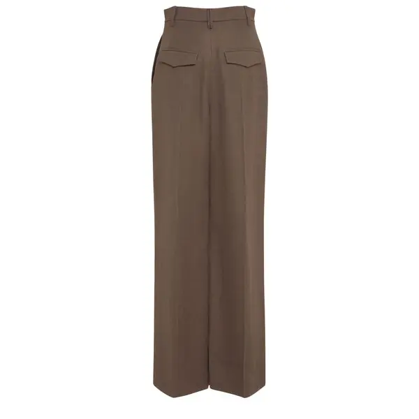 Brunello Cucinelli Pleated Straight-leg Trousers - Brown