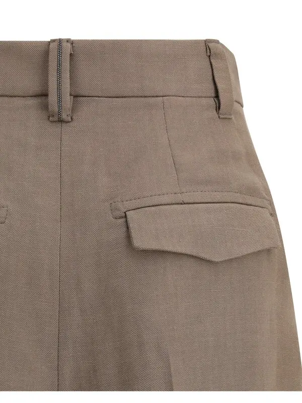 Brunello Cucinelli Pleated Straight-leg Trousers