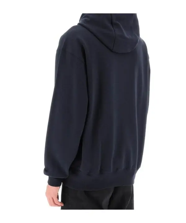 Hugo Boss Boss Logo Print Drawstring Hoodie - Black