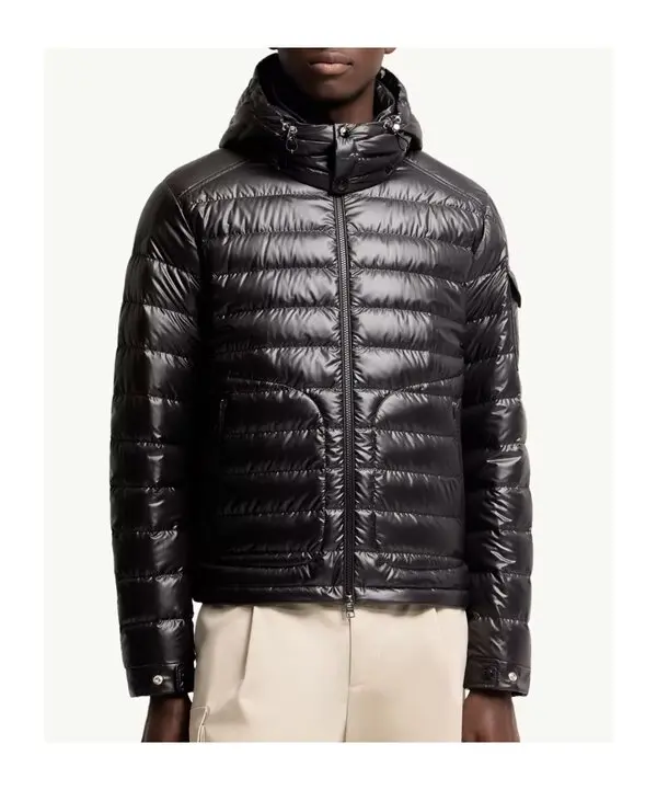 Moncler Lauros Hooded Down Jacket - Black