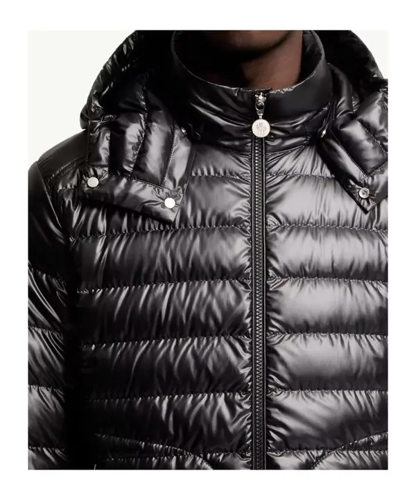 Moncler Lauros Hooded Down Jacket - Black