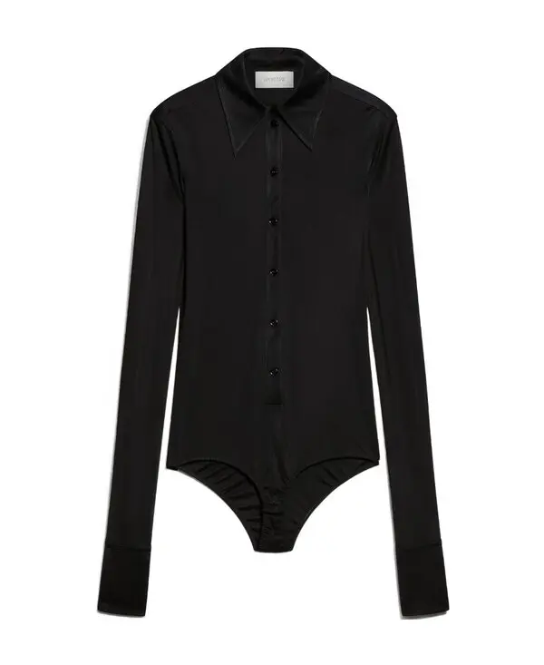 Sportmax Long Sleeve Buttoned Bodysuit