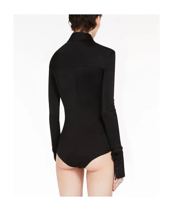 Sportmax Long Sleeve Buttoned Bodysuit