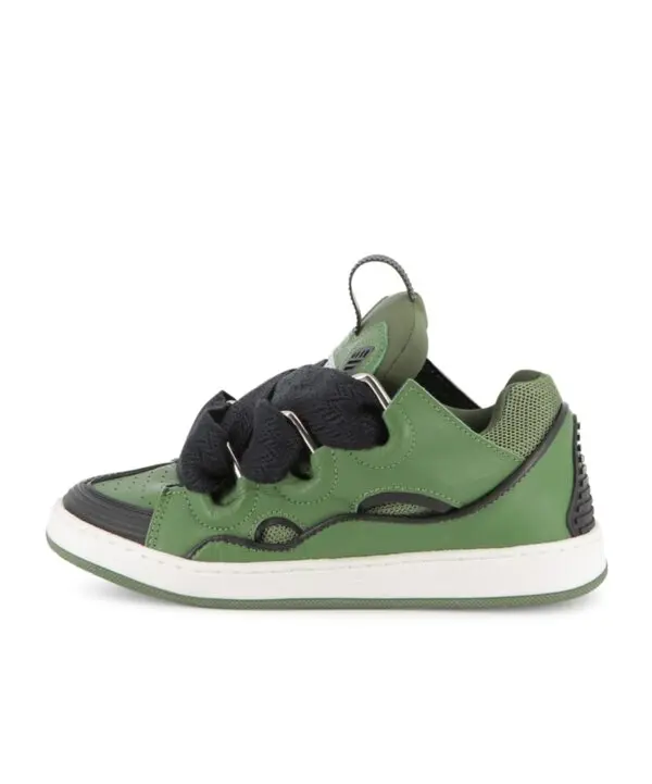 LANVIN Lace-up Curb Sneakers - Green