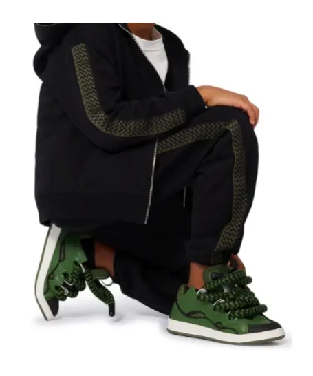 LANVIN Lace-up Curb Sneakers - Green