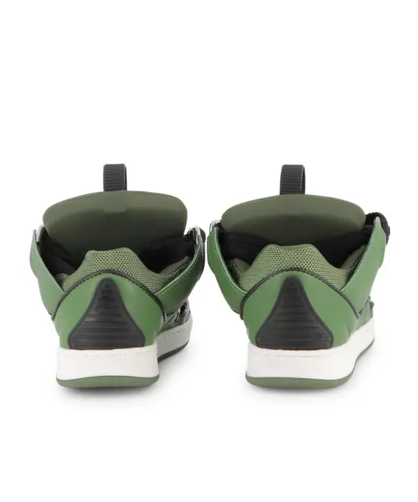 LANVIN Lace-up Curb Sneakers - Green