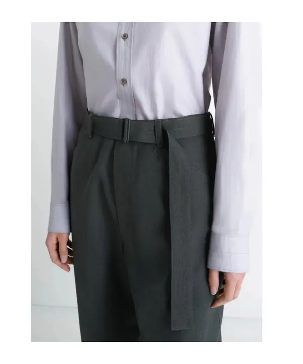 LEMAIRE Belted Tailored Trousers