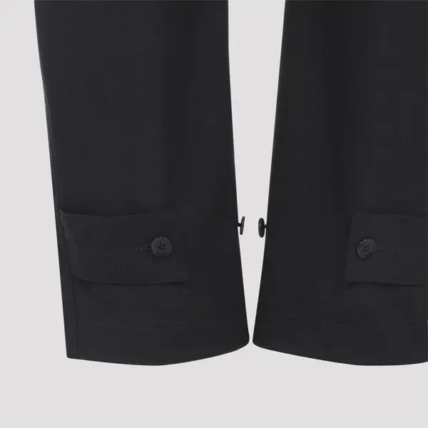 LEMAIRE Belted Tailored Trousers - Coal