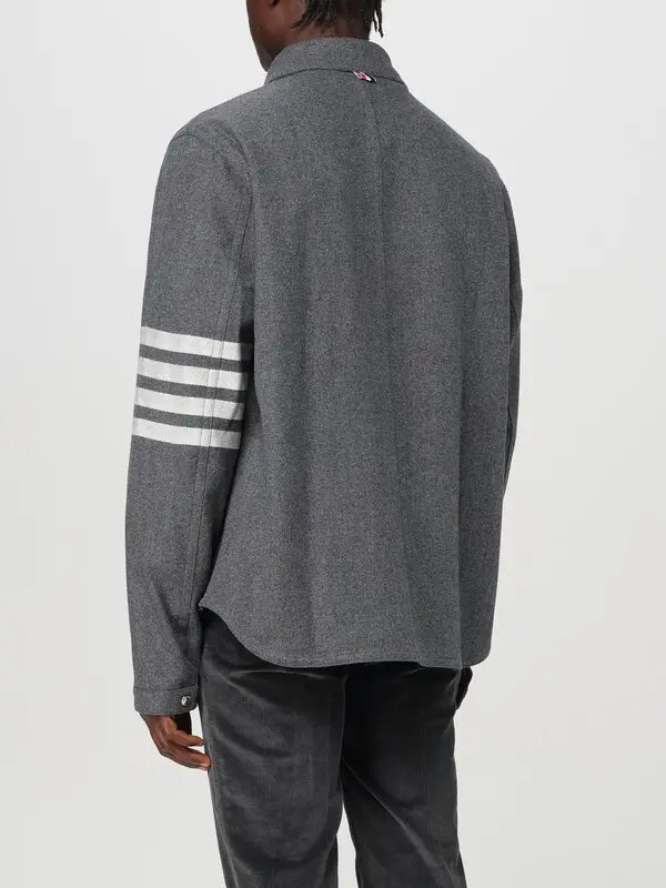 Thom Browne Striped Buttoned Jacket