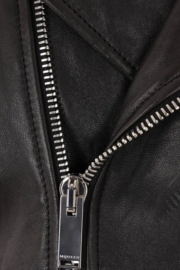 Alexander McQueen Zip-up Leather Jacket