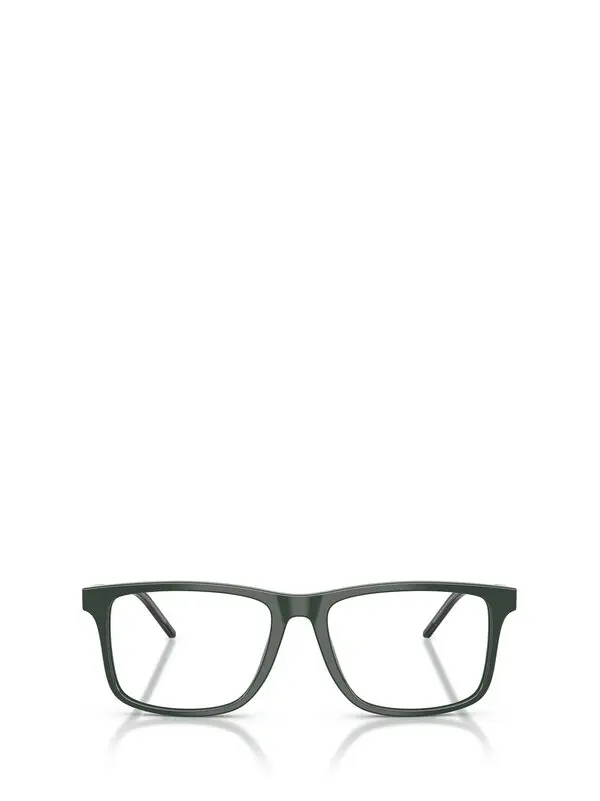 Emporio Armani Rectangular Full Rim Eyeglasses - Black
