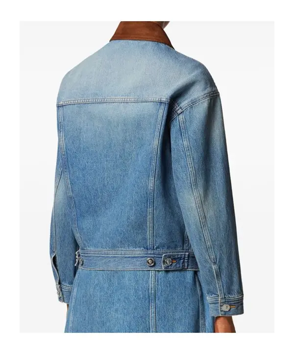 Versace Button-up Denim Jacket - Blue