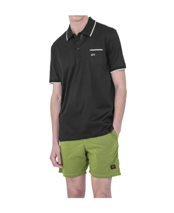 PAUL  SHARK Logo Short-sleeved Polo Shirt