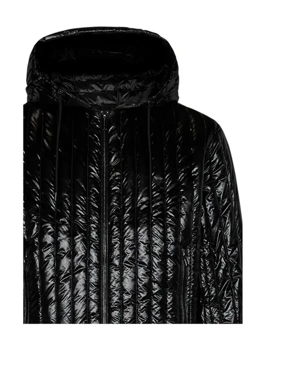 Emporio Armani Logo Embroidered Hooded Padded Jacket
